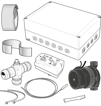 VVM 225 dockas enkelt med luft/vatten värmepump - NIBE